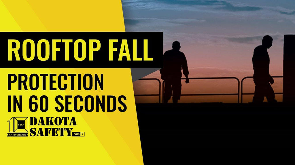 Passive guardrail fall protection in 60 seconds – Dakota Safety
