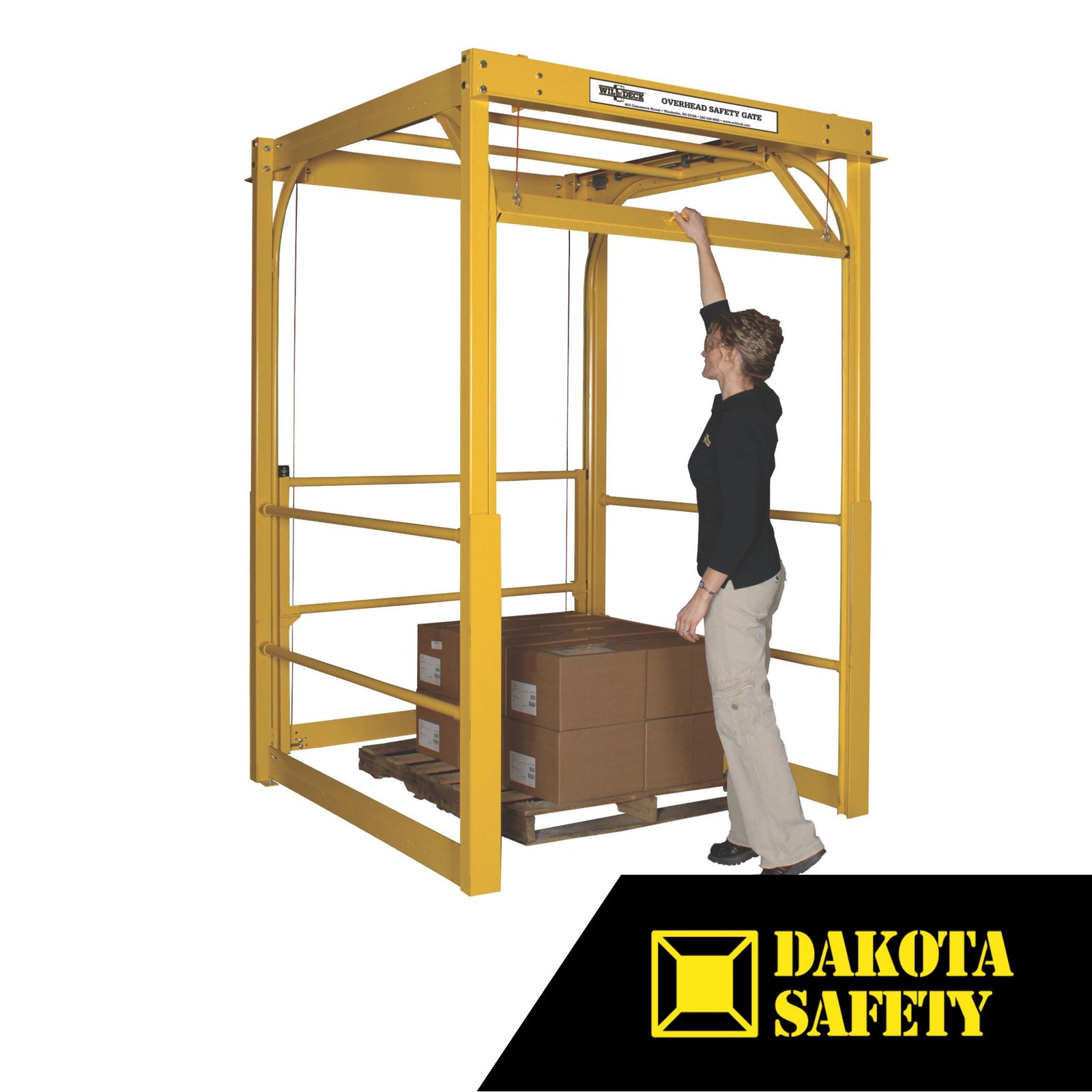 Overhead Safety Gate - Industrial Mezzanine Access Protector by Wildec ...